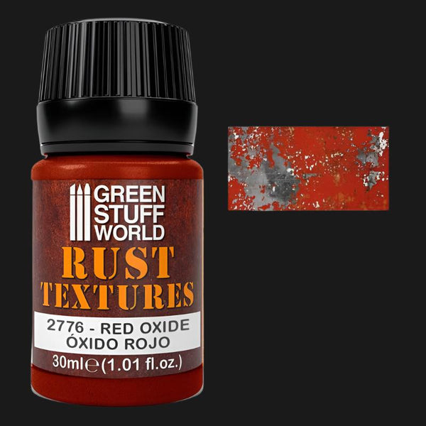 Rust Textures - RED OXIDE RUST 30ml - Textura Acrílica para Efeitos de ...